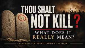 Thou Shalt Not Kill? What Does It Really Mean?